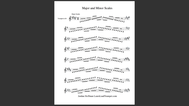 Major and Minor Scales for Trumpet | Learn Lead Trumpet
