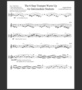 The 6 Step Trumpet Warm Up for Intermediate Students | Learn Lead Trumpet